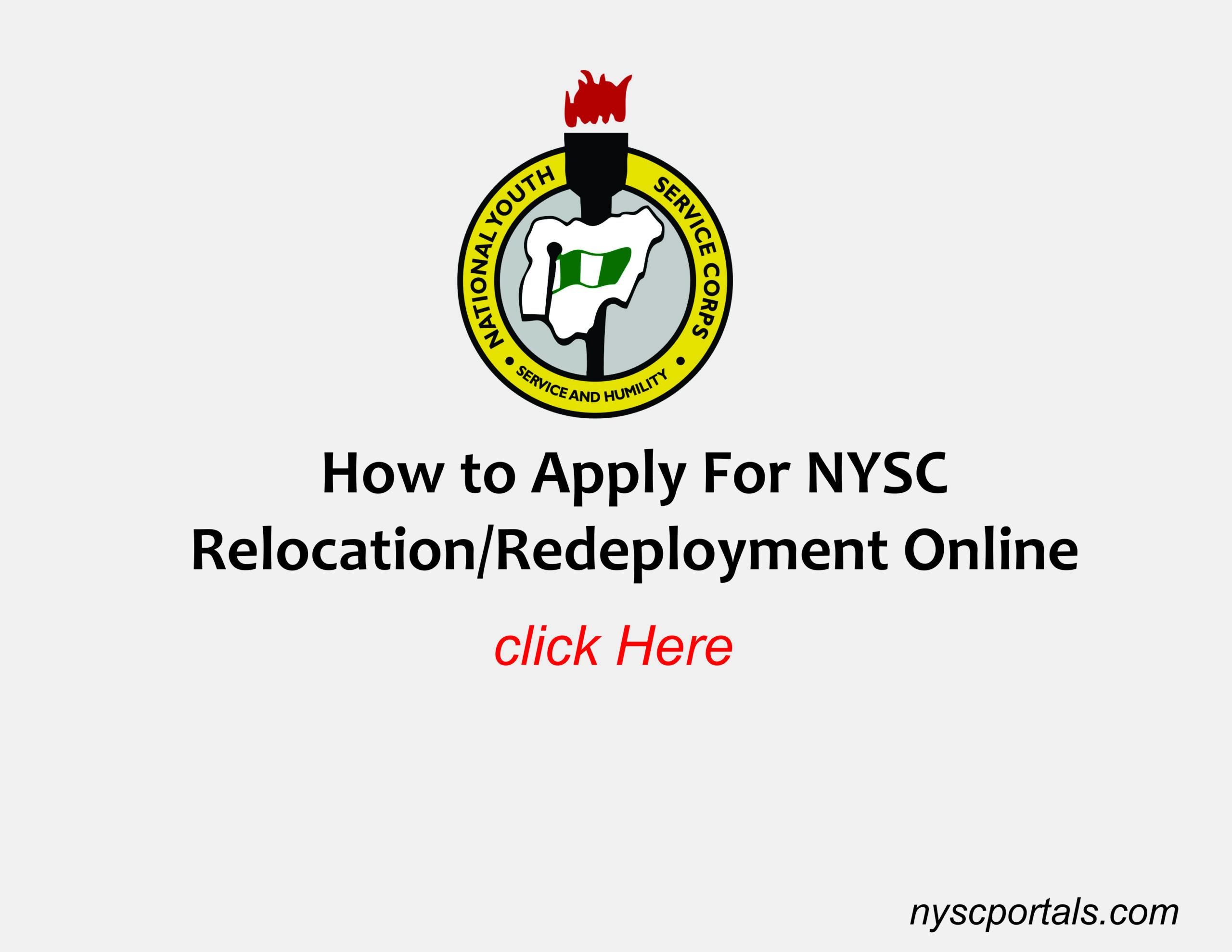 How to Apply For NYSC Relocation/Redeployment Online