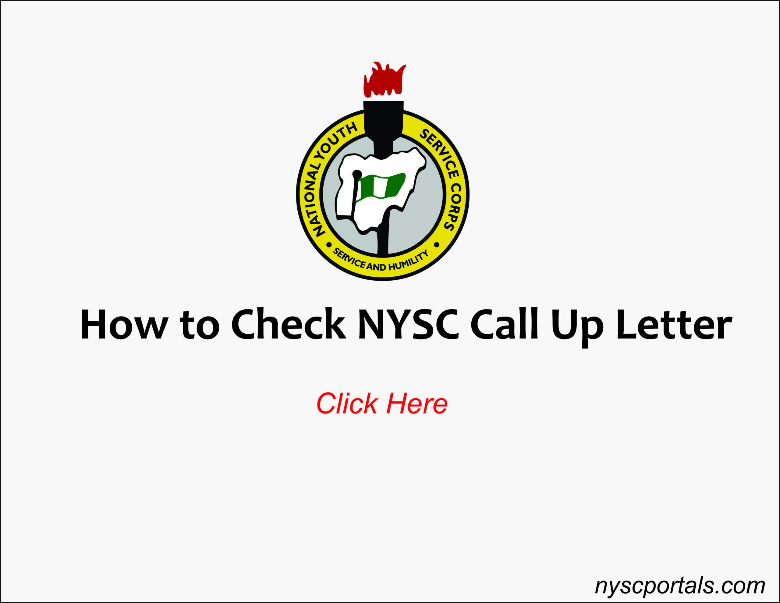 How to Check NYSC Call Up Letter
