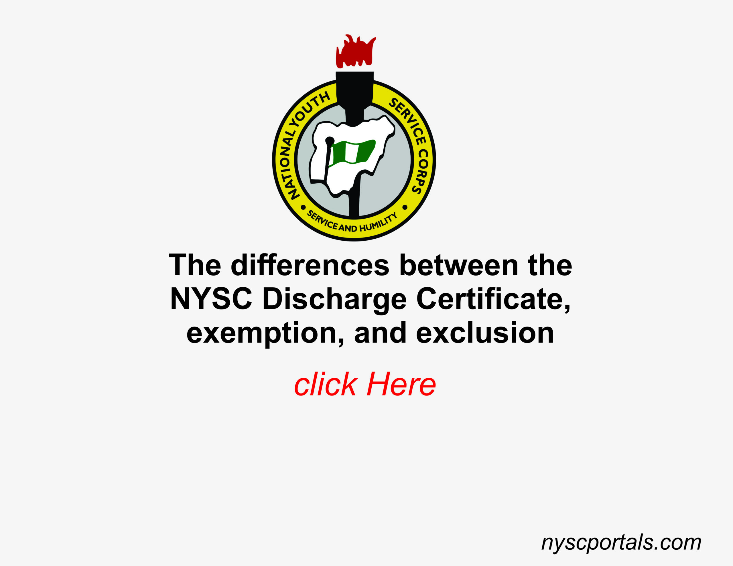 NYSC Discharge Certificate vs Exemption vs Exclusion