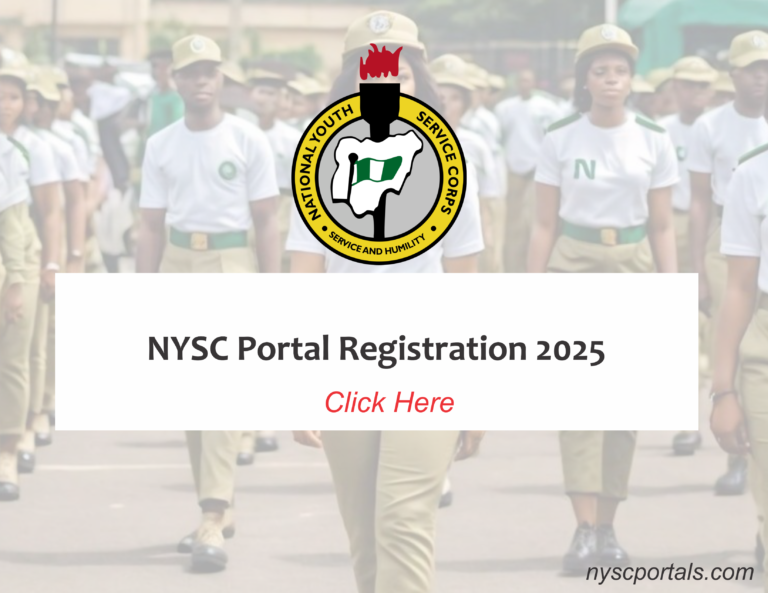 NYSC Portal Registration 2025