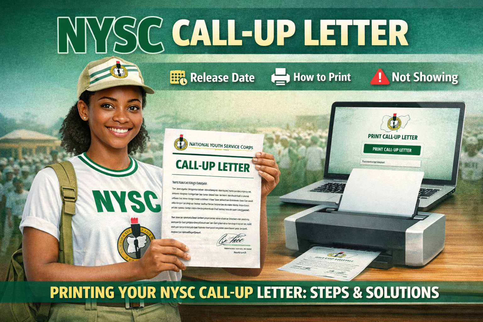 NYSC Call-Up Letter: Release Date, How to Print & Solutions.