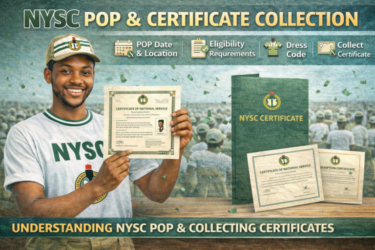 NYSC POP & Certificate Collection Explained
